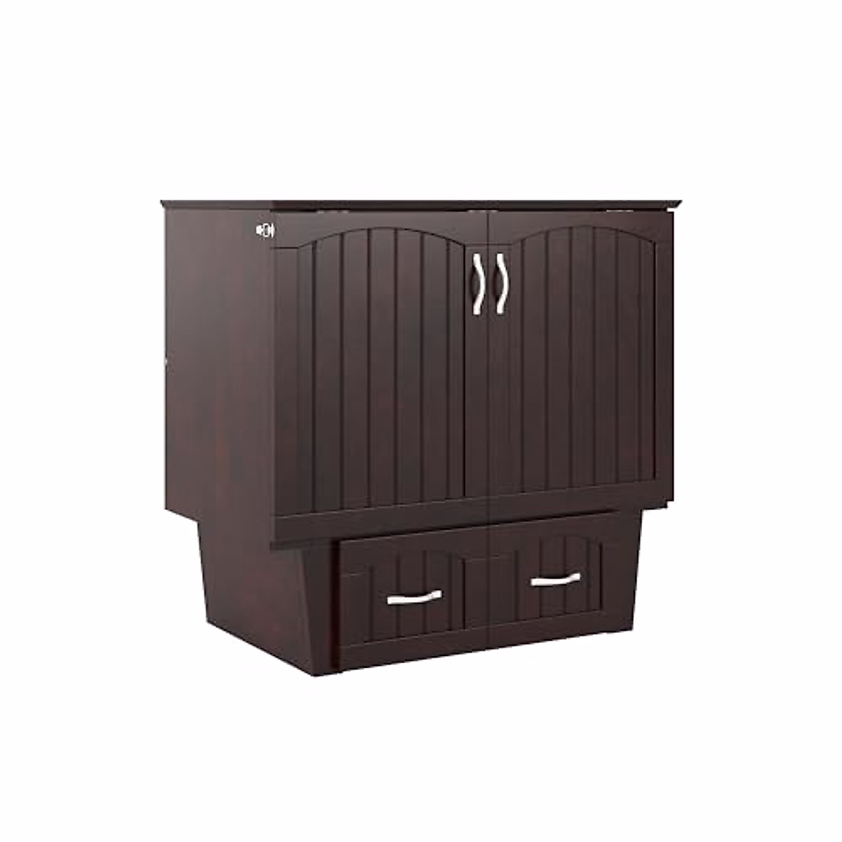AFI, Sydney Twin Wood Murphy Bed Chest with Storage and Charging Station, Espresso
