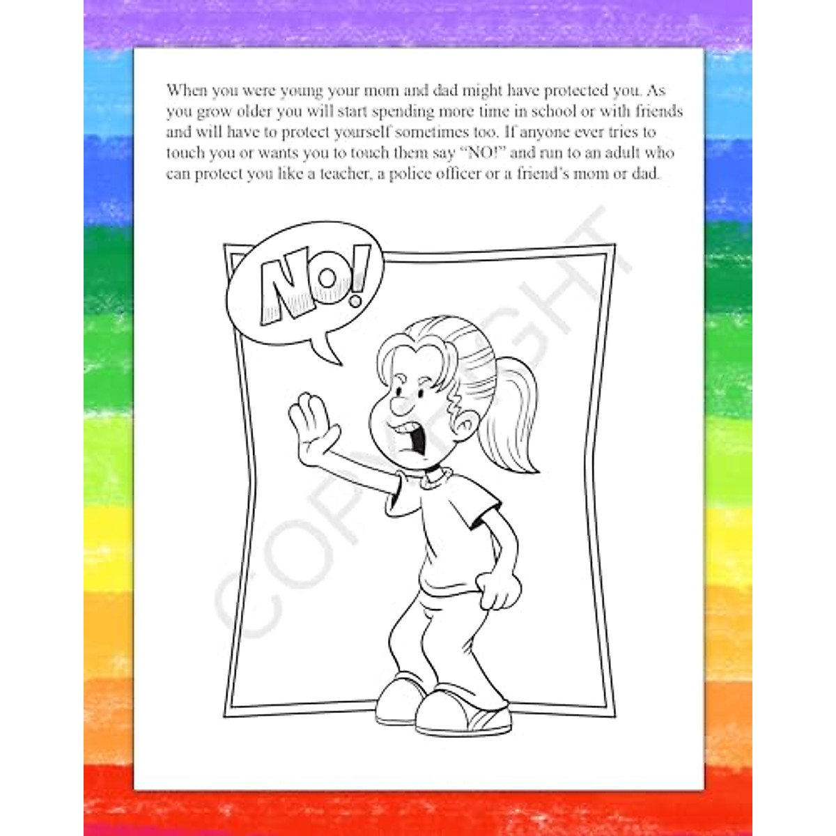 ZoCo - Good Touch Bad Touch Coloring Books for Kids (50 Bulk Pack, Without Crayons) - Private Parts, Body Safety, Personal Space Education for Ages 3 and Up - Games, Activities