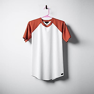 Utopia Home Clothes Hangers 50 Pack - Plastic Hangers Space Saving - Durable Coat Hanger with Shoulder Grooves (Pink)