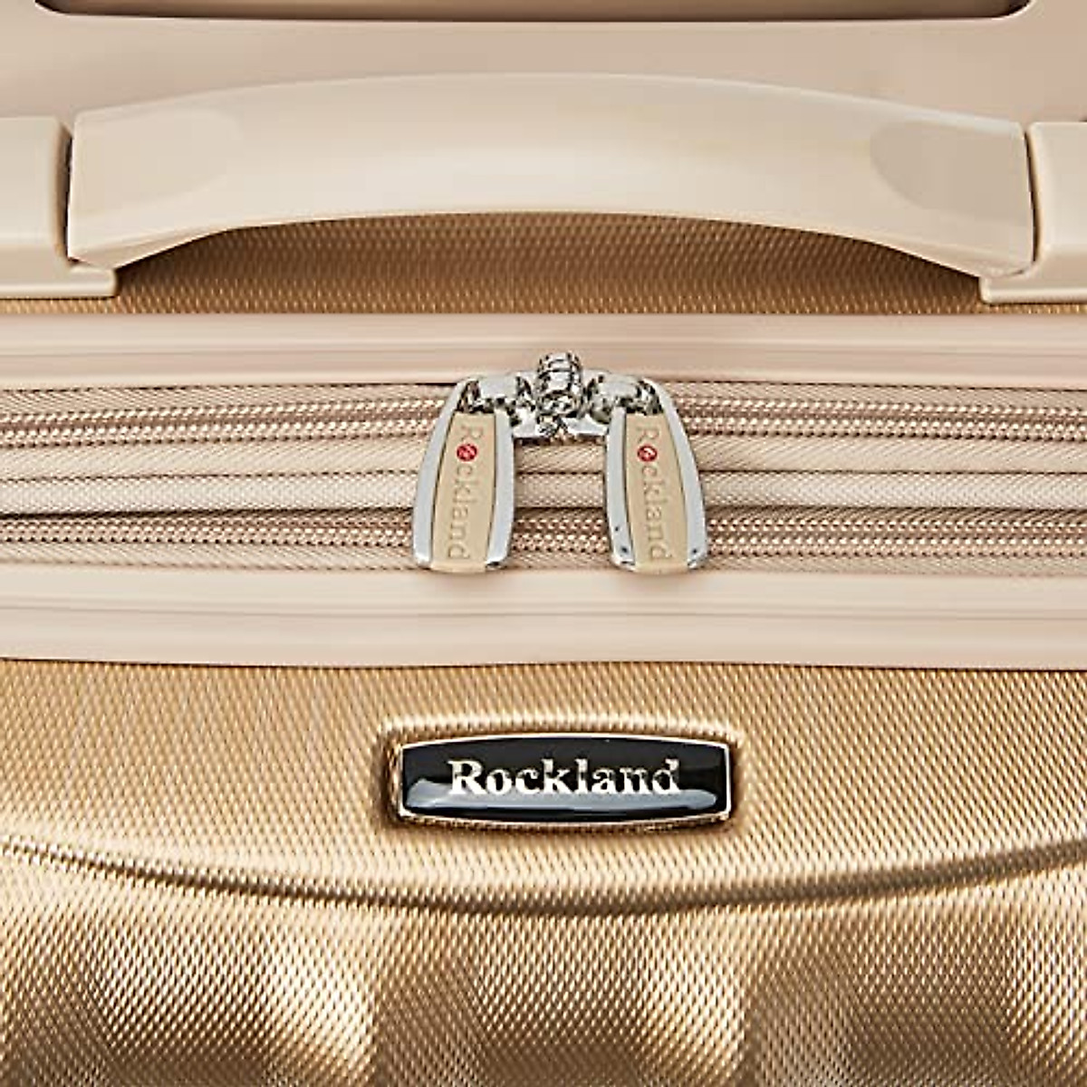 Rockland Santa Fe Hardside Spinner Wheel Luggage, Bronze, Carry-On 20-Inch