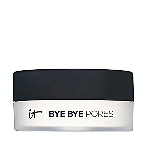 IT Cosmetics Bye Bye Pores - Poreless Finish Airbrush Powder - Universal Translucent Shade - Contains Anti-Aging Peptides, Silk, Hydrolyzed Collagen & Antioxidants - 0.23 oz