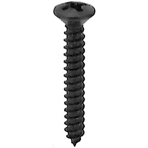 100#6 X 1 Phillips Oval Head Tapping Screw Black Oxide