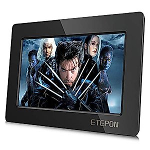 ETEPON 7 Inch HD LCD Screen for Raspberry Pi 1024 X 600 HDMI Monitor with Ultra-Slim Shell for Raspberry Pi 3 2 Model B+ 3B 2B B+ A+ EP007 (7 Inch Raspberry Pi Screen),Black,kit2