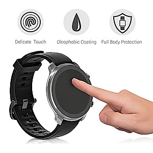 kwmobile Case Compatible with Huami Amazfit GTR 2 / 2e (Set of 2) - Smart Watch/Fitness Tracker Cover - Transparent/Grey
