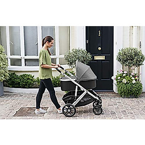 Bassinet - Bryce (White Marl/Silver/Chestnut Leather)