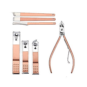 Sidantu 16 in 1 Nail Kit Pink Nail Clipper Set Stainless Steel Manicure Set Professional Makeup Kit for Women, with Soft and Premium Quality Leather Case Upgraded Version