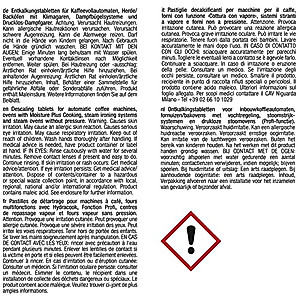 Miele Original Descaling Tablets with Moisture Plus, for Coffee Machines, Steam Ovens, FashionMaster, and Ovens/Ranges with Moisture Plus, Pack of 6