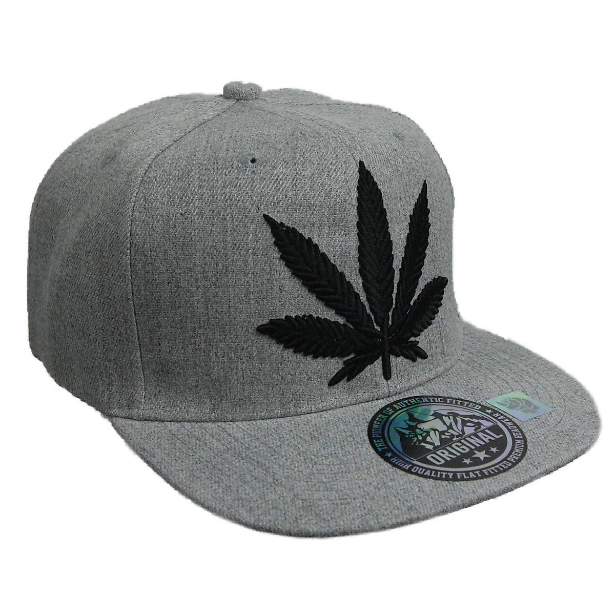 PDTXCLS ANGIEHAIE 90210 Wholesale Weed Baseball Cap Marijuana Canabis Pot Fashion Hip Hop Caps Snapback Party Hat (Heather Gray)