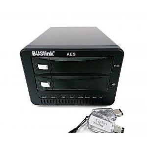 BUSlink CSX-40TB2G2M1 40TB Mode 1 Key HDD 2-Bay RAID 0 Striping USB 3.2 Gen 2/eSATA CipherShield FIPS 140-2 512-bit AES HIPAA Hardware Encrypted External Desktop Drive
