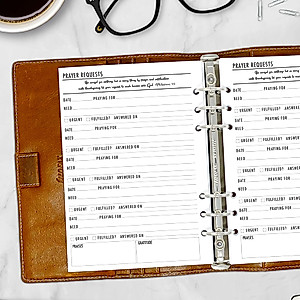 A5 Prayer Requests Planner Insert Refill, 5.83″ x 8.27″, Fits 6-Rings Binders - Filofax, LV GM, Moterm, Choice of Quantity