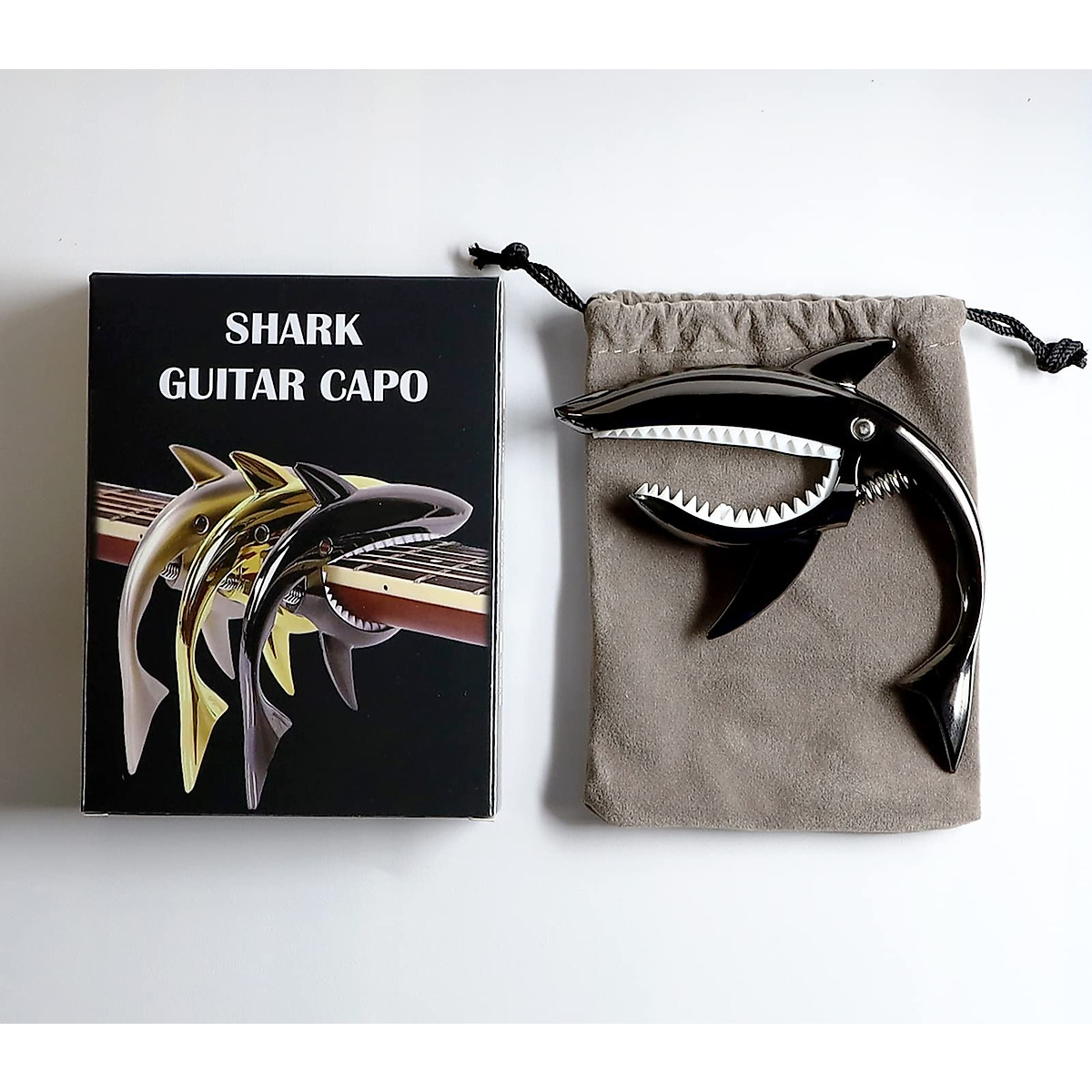 Capo,Guitar Capo for Acoustic Guitar and Electric Guitar,Ukulele,Mandolin,Banjo,Shark Capo Looks Cool-Notherss