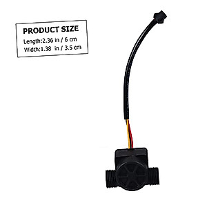 TEHAUX Sensor Water Flow Counter Liquid Flow Meter Fuel Meter Beverage Machine Flowmeter Water Flow Control Meter Control Water Flow Food Grade Plastic Fuel Oil G1