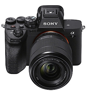 Sony a7 IV Mirrorless Digital Camera with 28-70mm Lens,+ LED Always on Light + 64GB Extreem Speed Memory, Filters, Case, Tripod + More (38PC Bundle Kit) (Renewed)