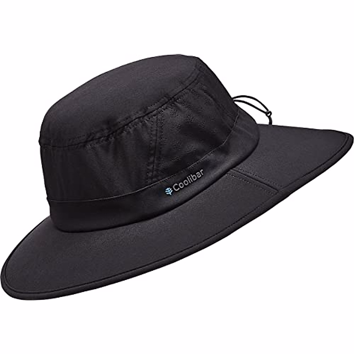 Coolibar UPF 50+ Men's Women's Fore Golf Hat - Sun Protective (Large/X-Large- Black)