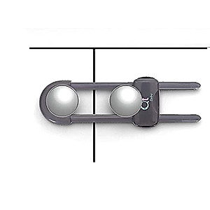 QT BABY Baby Proofing Cabinet Locks | Adjustable U Shaped Baby Safety Latches for Drawers, Fridge, Closet |Modern Baby Proofing Cabinet Lock with Extra Secure Lock Buttons (Pack of 4)