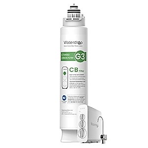 Waterdrop WD-G3-CB Filter, Replacement for WD-G3-W, WD-G3P600 and WD-G3P800-W Reverse Osmosis System, 1-year Lifetime