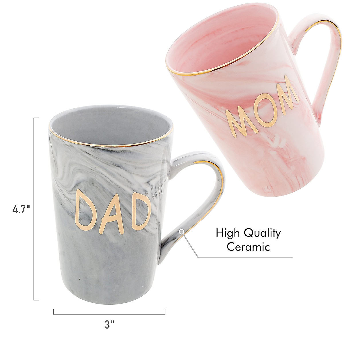 New Parents Pregnancy Gifts for First Time Moms and Dads Includes Premium Gift Basket with Mom and Dad Mugs 14 oz - Expecting Mother to be - Welcome Baby Shower Gender Reveal