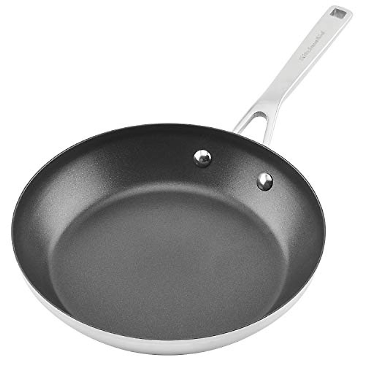 KitchenAid 3-Ply Base Brushed Stainless Steel Nonstick Fry Pan/Skillet, 9.5 Inch