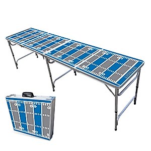 8-Foot Professional Beer Pong Table - Detroit Football Field