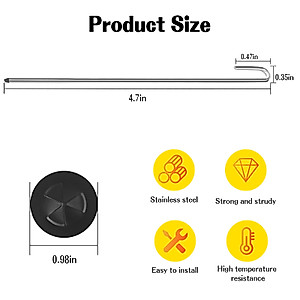 FUTRPOW Solar Panel Bird Guard Fasteners Clips,50 Sets Critter Guard Clips,Solar Panel Mesh Clips Attached to Solar Panels,PVC Coated Metal Clips and Fasteners for Squirrel Proof Bird Fence
