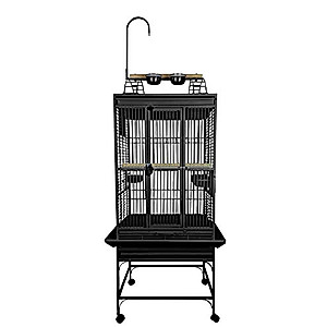 A&E Cage Co. Play Top Cage with 5/8" Bar Spacing, 24"x22", Black