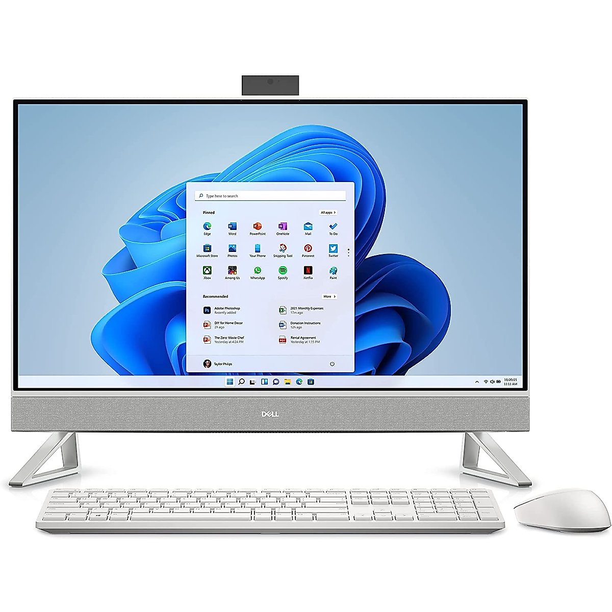 Dell Inspiron 7710 All-in-One Desktop 2022, 27" FHD Touchscreen, 10-Core 12th Intel i7-1255U, GeForce MX550 Graphics, 64GB DDR4, 2TB NVMe SSD + 1TB HDD, WiFi 6E, Bluetooth, RJ45 LAN, Windows 11 Pro