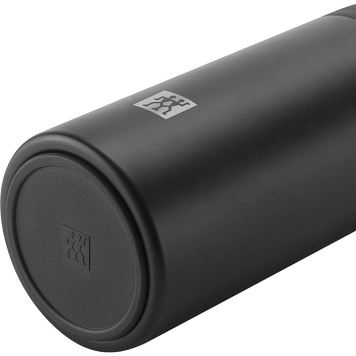 Zwilling Thermo Thermos Flask, Integrated Filter Insert, Vacuum Flask for Tea & Infused Water, Double Wall Insulation, 420 ml, Height: 17,2 cm, Black