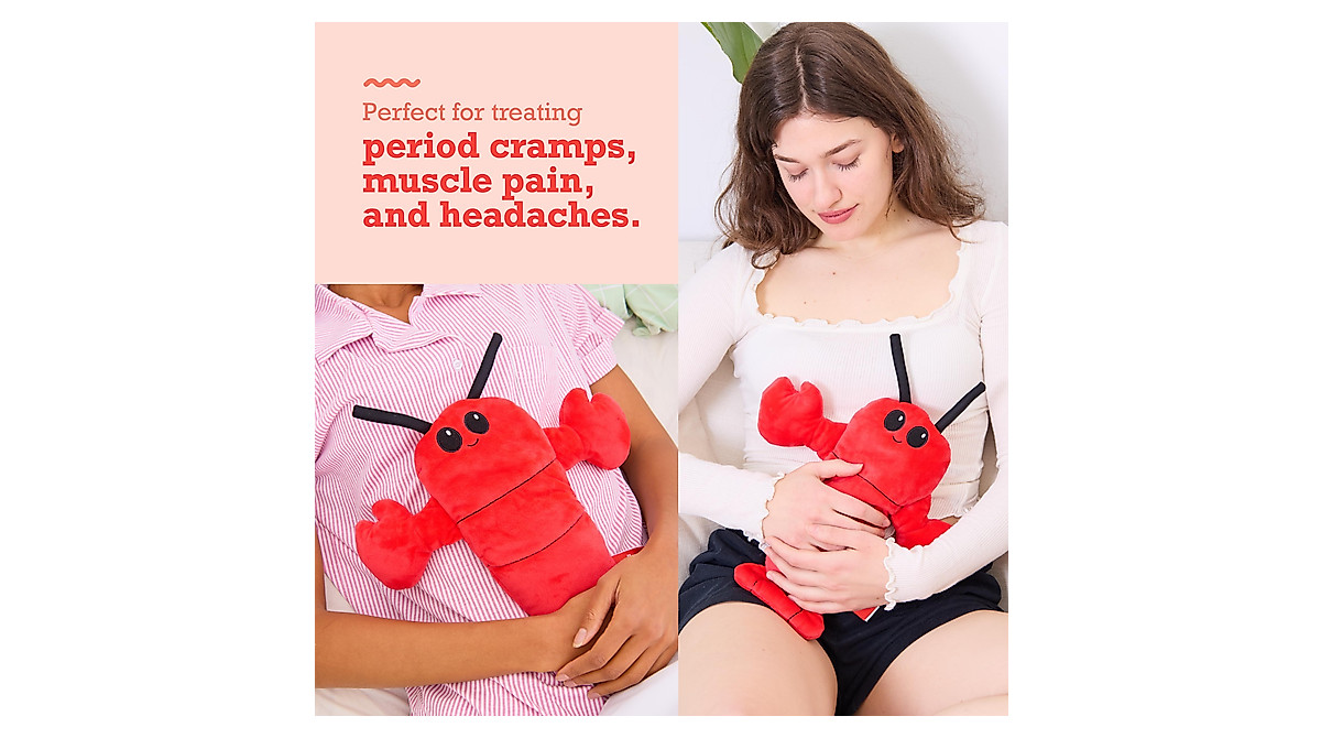 Menstruation Crustacean Lobster: Cute Lavender Heating Pad for Cramps