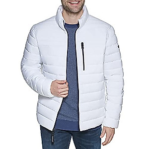 Calvin Klein Men's Classic Packable Down Jacket, White, XX-Large