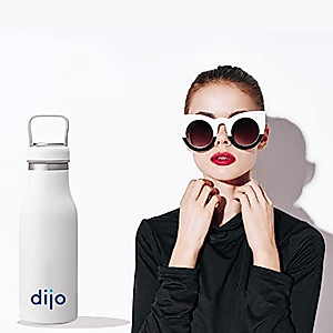 DIJO Insulated Water Bottle (White)