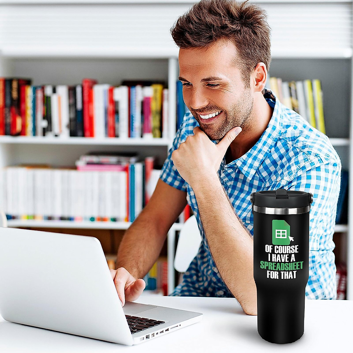 thmasamwr 30oz Excel Tumbler, Spreadsheet Coffee Mug, Relax I Have A Spreadsheet For That Mug for Accountant, CPA, Coworker, Funny Spreadsheet Excel Gifts for Men Women