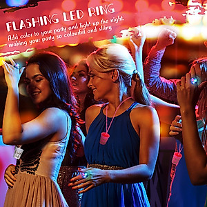 12 Pieces Bachelorette Party Supplies, Shot Glass Necklace and Light up Diamond Rings, Team Bride Necklace with Gold Foil for Bachelor Wedding Party and Bridal Shower Decorations