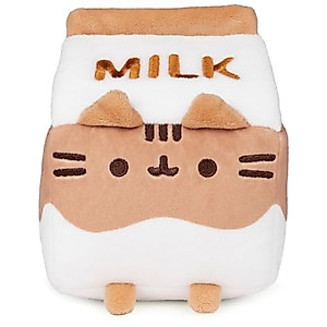 GUND Pusheen Chocolate Milk Plush Cat Stuffed Animal for Ages 8 and Up, Brown/White, 6”