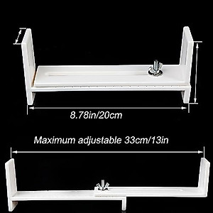 FECCY Jig Bracelet Maker, Bracelet Jig with Clips, U Shape Wristband Maker Acrylic, Hand Knitting Control Simple Operation for Bracelet Making DIY Bracelet Tool (Acrylic)