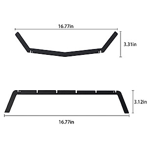 CozyKallos Fireplace Grate 17 inch, Heavy Duty Steel Fireplace Log Grate, Fireplace Log Holder with 6 Bars Fireplace Accessories for Indoor/Outdoor/Camping/Chimney/Firepit