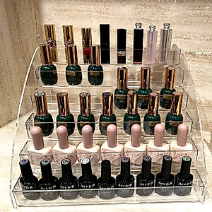 MineSign Sunglasses Organizer Clear Eyeglasses Display Case Sticker Display Tray For Glasses Tabletop Holder Stand (6 layer)