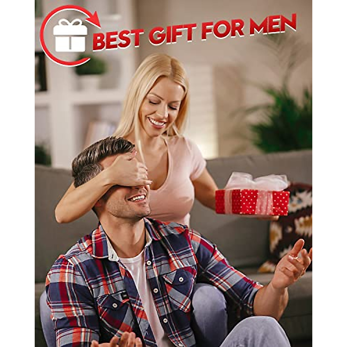 Rechargeable Flashlights, Coquimbo LED Work Lights with Magnetic Base 5 Modes 360° Rotate, Tool Gifts for Men, Dad, Husband, Handyman﻿ (2 Pack, Red)