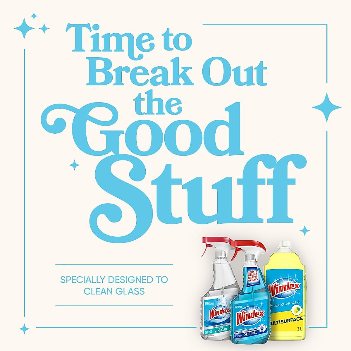 Windex Multi-Surface Cleaner and Disinfectant Spray Bottle, Scent, Citrus Fresh, 23 Fl Oz (Pack of 1)