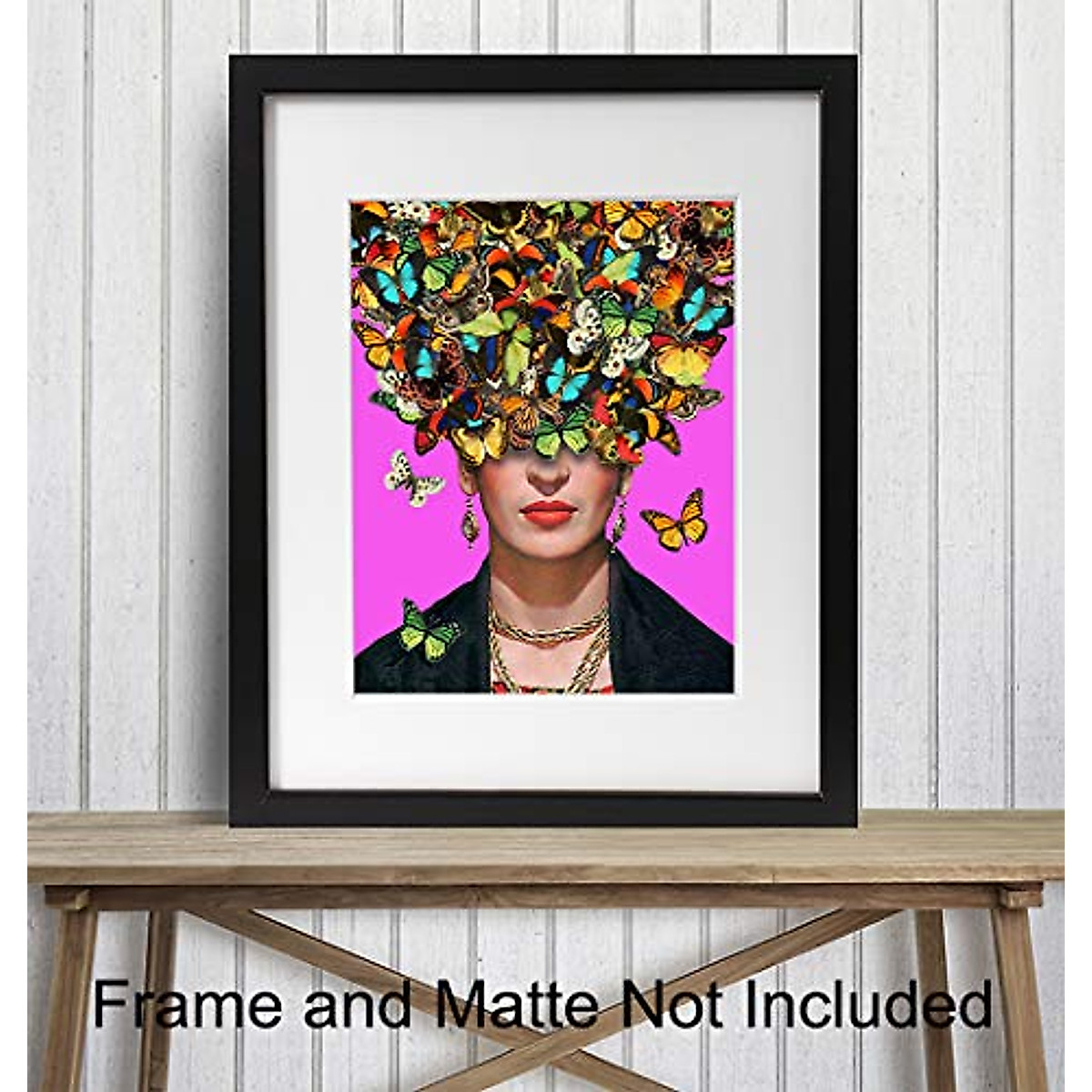 Wall Art - Poster - Cute Chic Butterfly Wall Art - Bedroom, Office, Living Room Decor - Gift for Women, Artists - 8x10 UNFRAMED Picture Print
