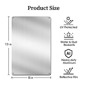 Funny Black Goth Sign Skull Let That Shit Go Metal Signs for Skeleton Halloween Goth Bathroom Decor 8x12 Inch