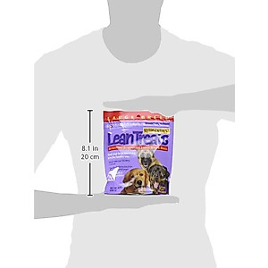 Covetrus Nutrisential Lean Treats for Large Dogs - Soft Dog Treats for Large Dogs - Nutritional Low Fat Bite Size K9 Treats - Chicken Flavor - 10oz - 6 Pack