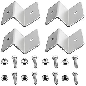 DGZZI Solar Panel Z Bracket Mounting Kit for RV, Roof, Boat, Off Grid 4 Set