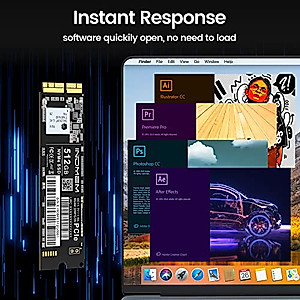 INDMEM 512GB NVMe PCIe SSD 3D TLC NAND Flash Hard Drive Disk 512G Only for Late 2013 - Mid 2015 MacBook Pro, Mid 2013-2017 MacBook Air, Late 2013-2017 iMac, Late 2013 Mac Pro, Late 2014 Mac Mini