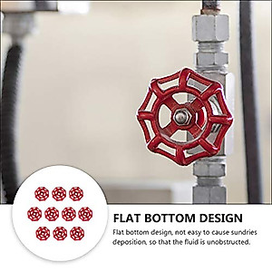 balacoo Outdoor Faucet Knobs Replacement, 10pcs Metal Outside Faucet Handle Round Wheel Handle (66mm