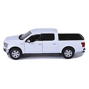 Motormax 2019 Ford F-150 Lariat Crew Cab Pickup Truck Red 1/24-1/27 Diecast Model Car