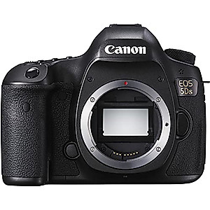 Canon EOS 5DS DSLR Camera (Body Only) (0581C002), 64GB Memory Card, Case, Card Reader, Flex Tripod, Hand Strap, Cap Keeper, Memory Wallet, Cleaning Kit (Renewed)