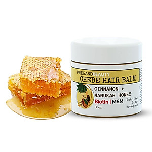 Chebe Butter For Hair Growth. Manuka Honey (Biotin+MSM)| Alopecia Growth Stimulant | Great For Balding/Bald Spots. Chebe Hair Butter, With Chebe Powder. (Chebe Hair Balm)