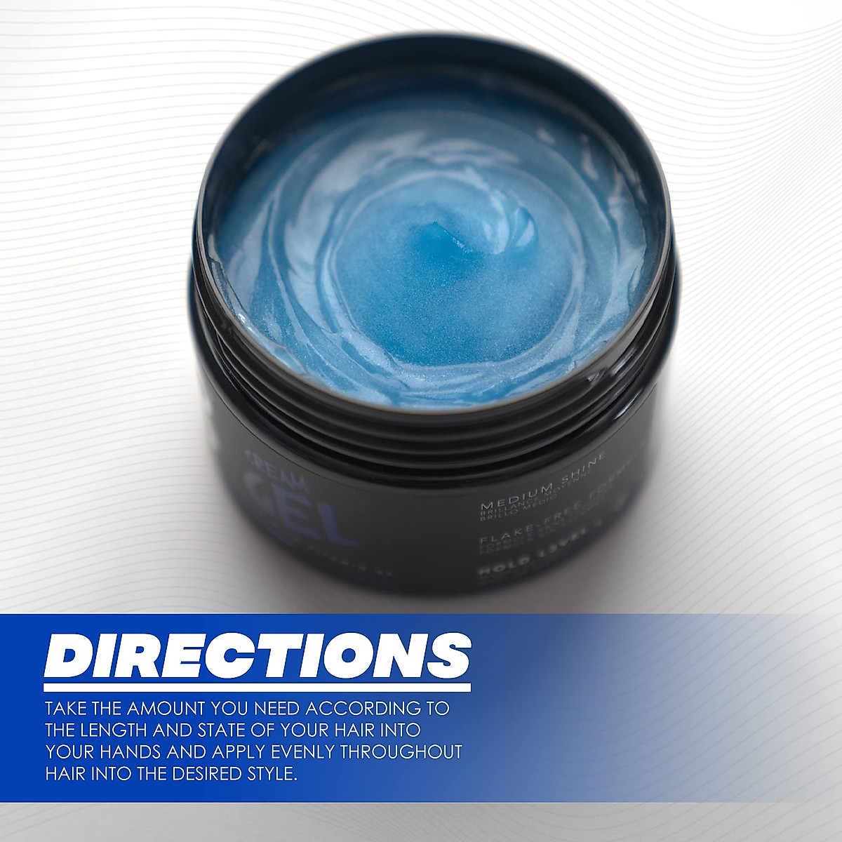 L3 Level 3 Cream Gel - Provides Volume and Medium Hold - With Vitamins to Nourish and Protect Hair Level Three Mens Hair Styling Cream (500 ML, Medium)