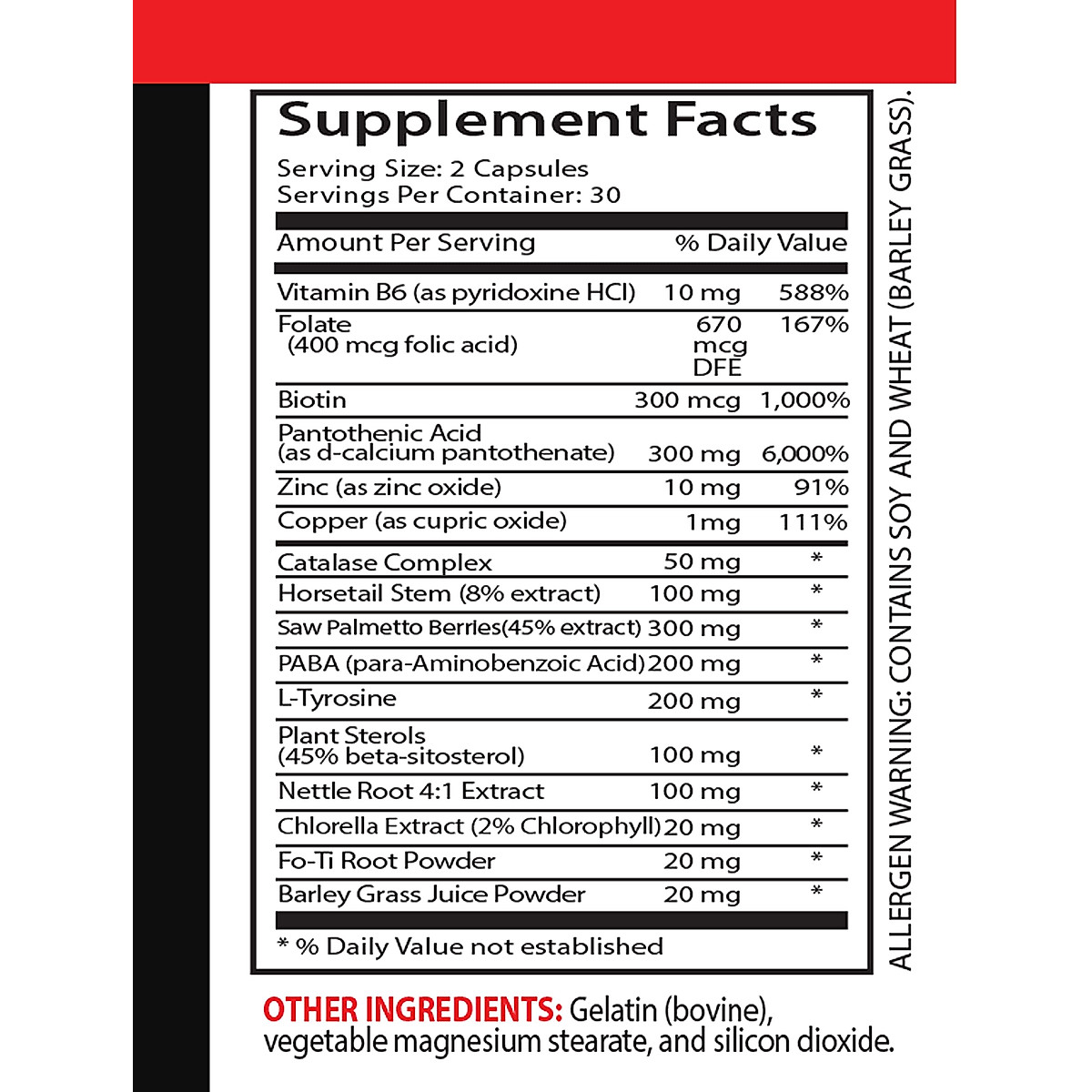 Best Naturals Anti Gray Hair - Anti Gray Hair for Men and Women - GET Your Style Back - Stops Grey Hair Change - catalase for Gray Hair - Anti Gray Hair Supplement - Hair Support Vitamins 1Bot 60Caps