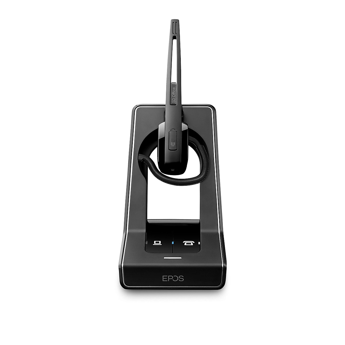 Sennheiser SD Office ML (506009) - Single-Sided DECT Wireless Headset for Desk Phone and Skype for Business Connection, Noise-Cancelling Microphone, Multiple Wearing Styles (Black)